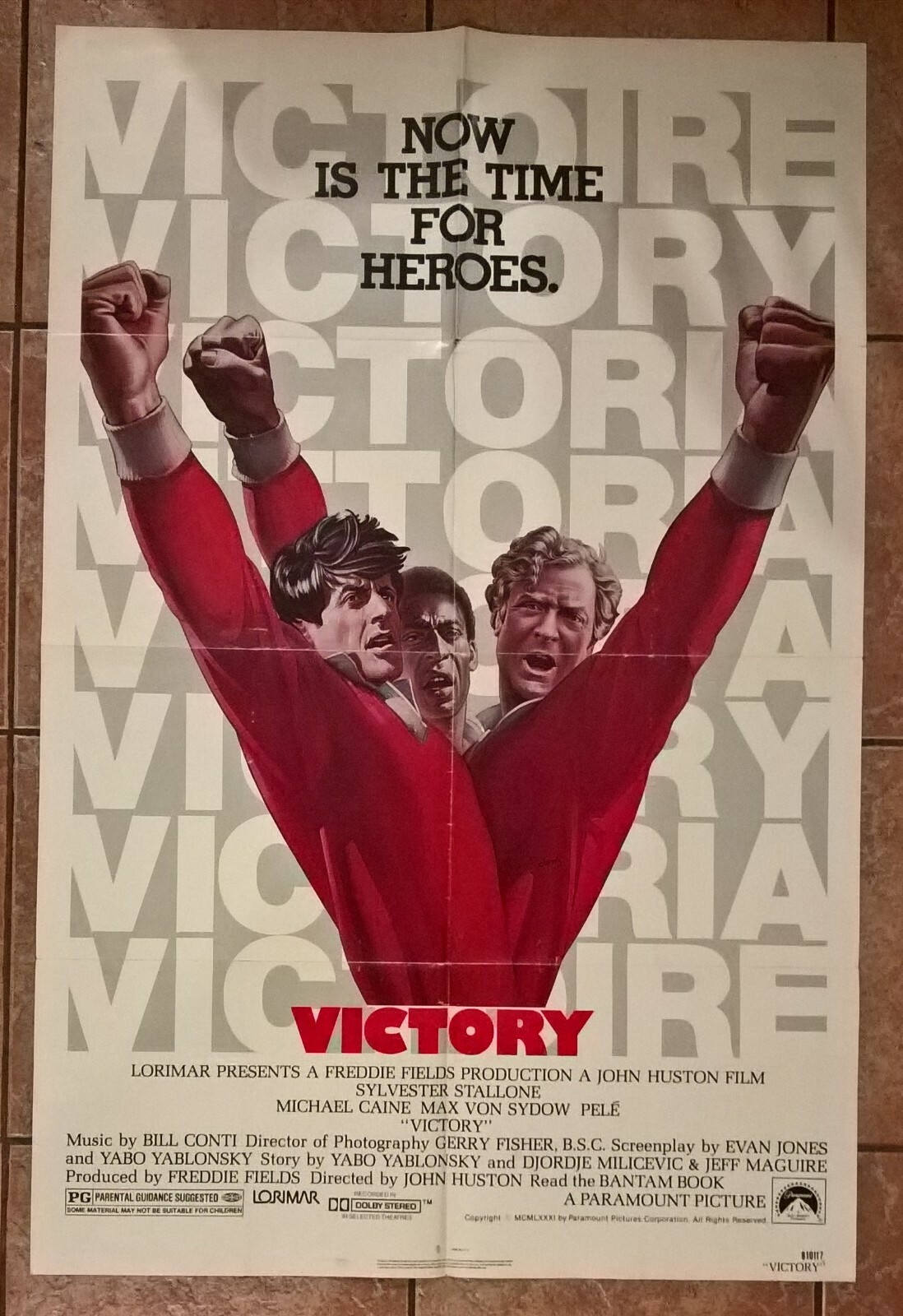ESCAPE TO VICTORY 1981 USA 1 Sheet poster 27" X 41" - Gem