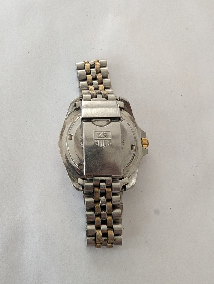 TAG HEUER 1000 SERIES 980.021N 2-TONE GP+SS MEN WATCH FOR PARTS OR ...