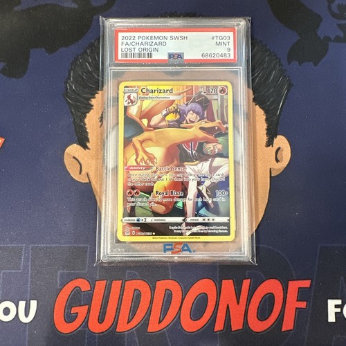 PSA 9 MINT 2022 Pokemon Lost Origin CHARIZARD TG03 Full Art Ultra Rare ...