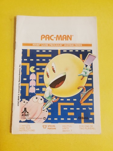 Vintage 1981 Atari Pac-Man Game Program Instructions Booklet | eBay