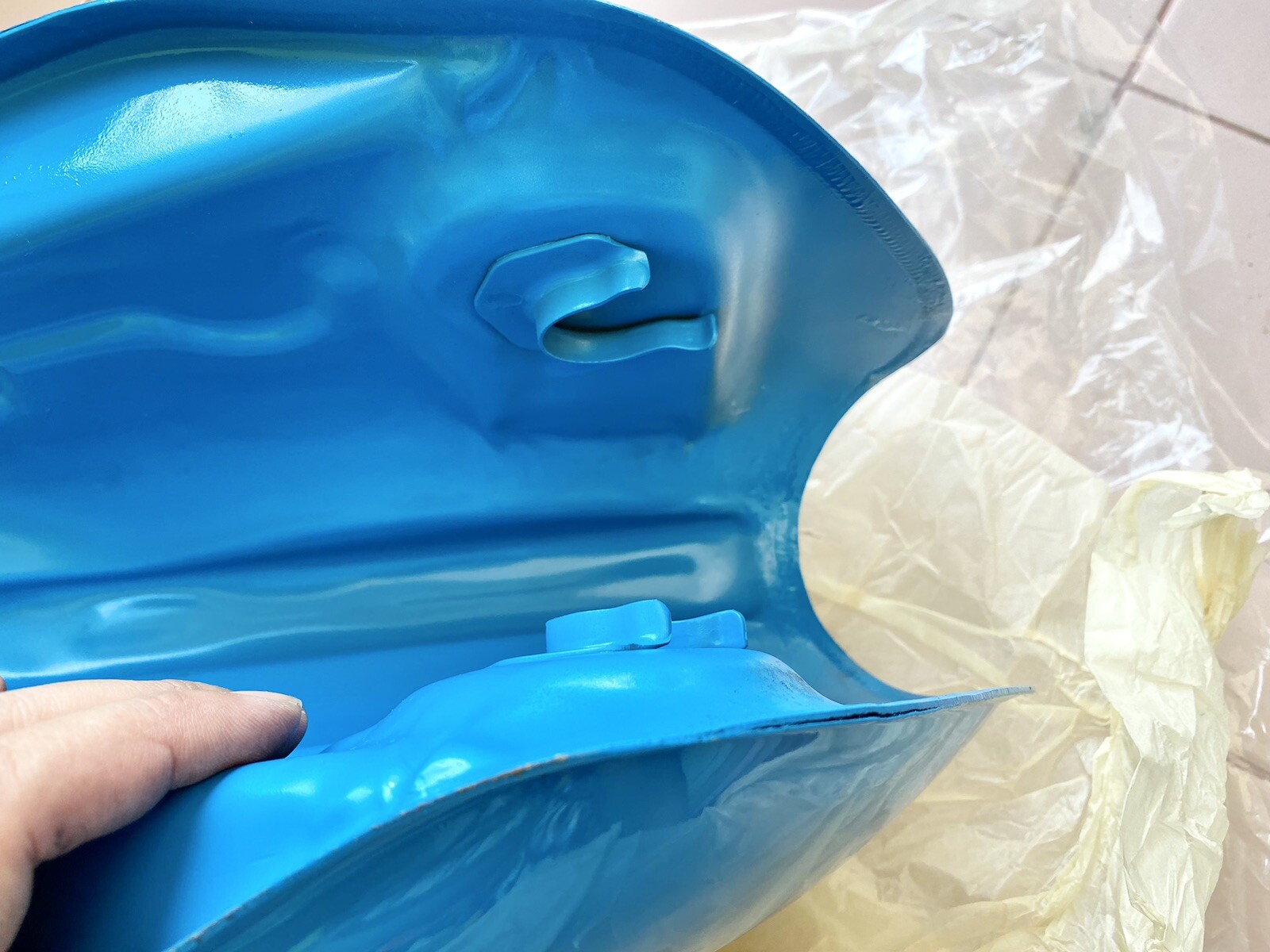 NOS JAPAN HONDA CB100 CB100K3 TANK COMP FUEL GENUINE PN 17500-384-680DY ...