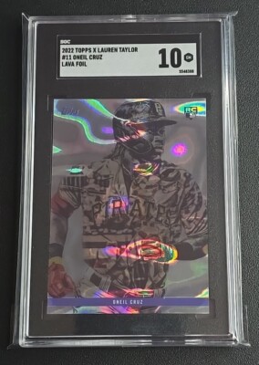 2022 Topps X Lauren Taylor Oneil Cruz RC #11 Lava Foil Pirates Grade 10 ...