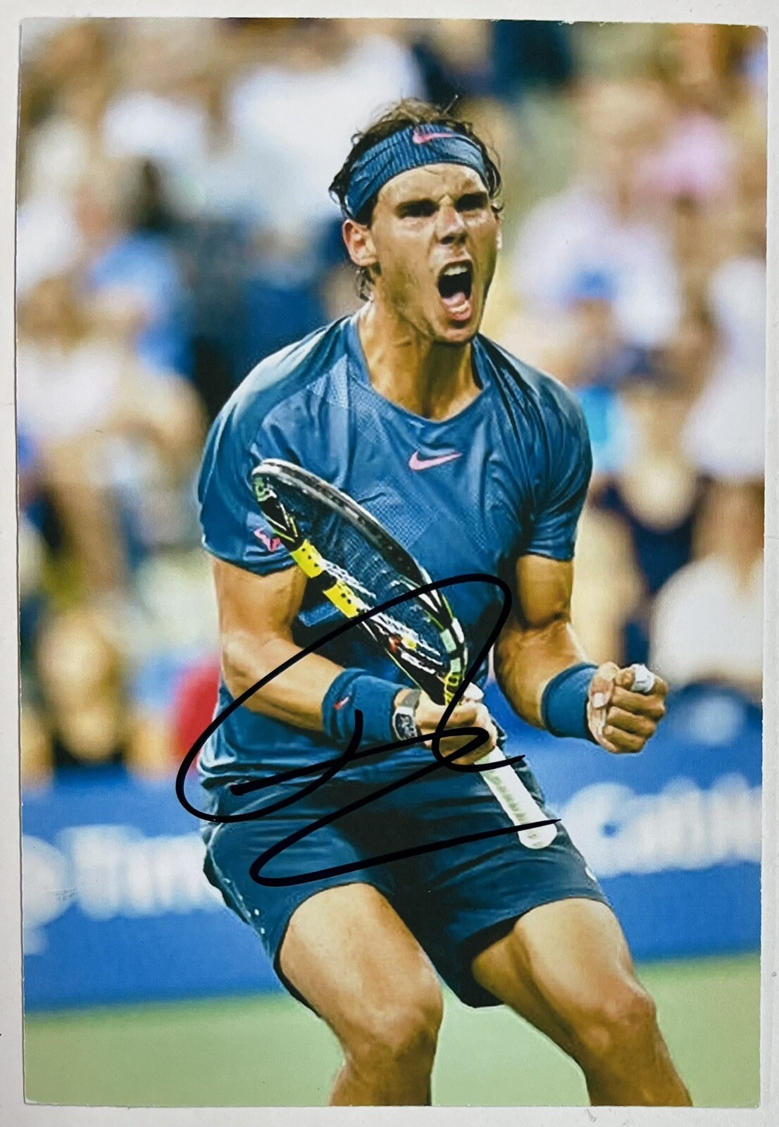 RAFAEL NADAL Signed Photo 4x6 Collage Tennis Grand Slams + plaque ...
