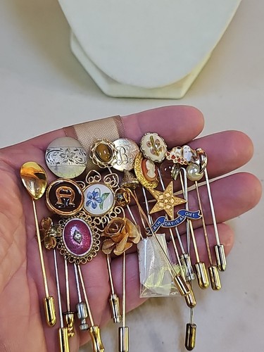 Vintage Lot Of Stick Pins Some Signed (18) | eBay