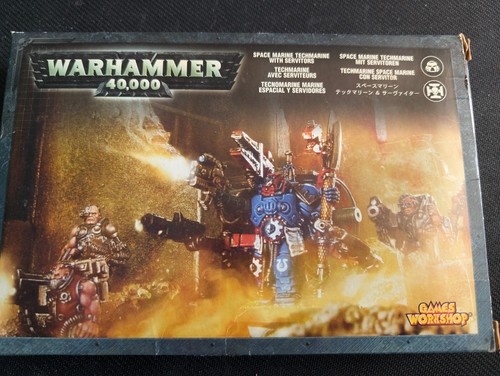 Warhammer 40k Space Marine Techmarine And Servitors New Boxed Metal ...