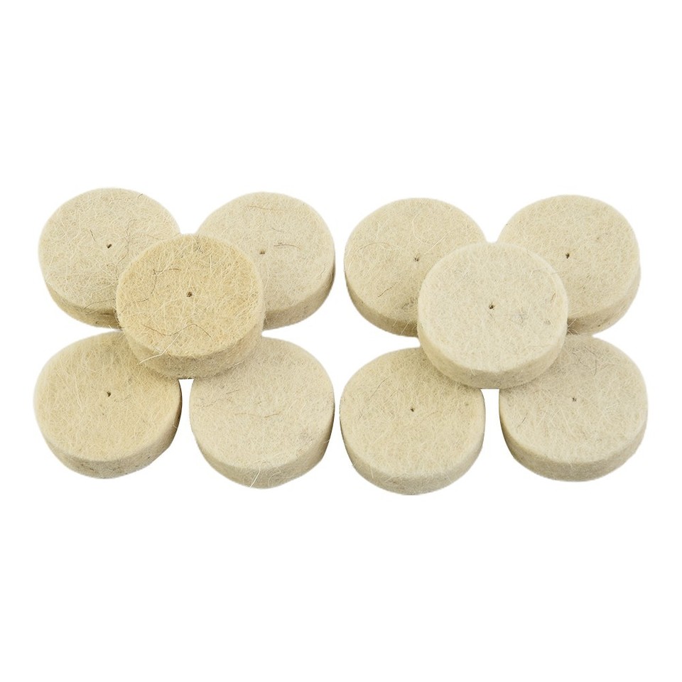 Useful Wool Felt Buffing Wheel Kit Cloth Polishing Wheel Silver Wheels ...