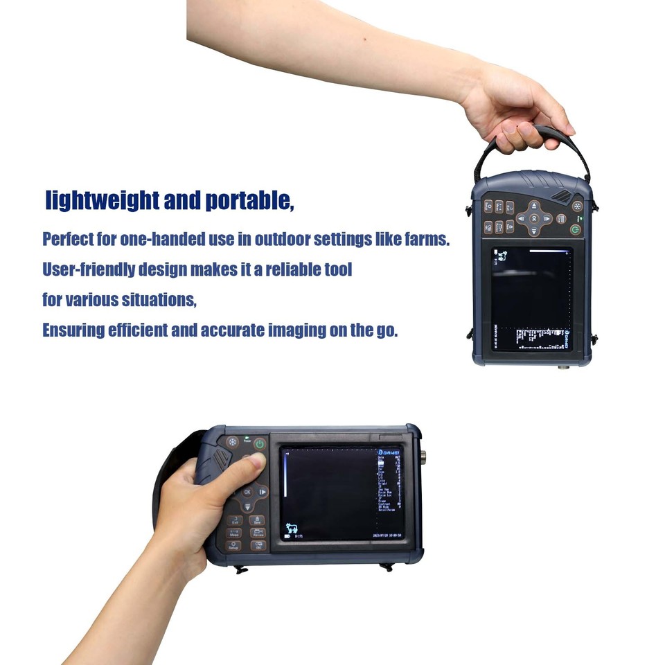 DAWEI Handheld Veterinary Ultrasound Machine Rectal Probe for Horse ...