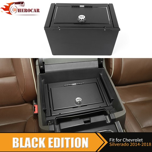 Center Manager Armrest Gun Safe Box For Chevy Silverado SIERRA 14-18 ...