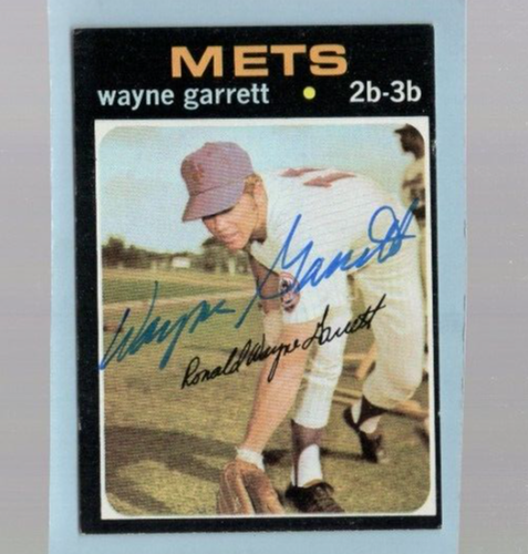 Autographed Wayne Garrett Topps 1971 Mets Signed | eBay