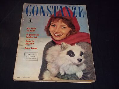 1960 FEBRUARY CONSTANZE MAGAZINE - GERMAN FASHION ISSUE - NICE COVER ...