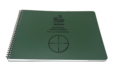 Modestone Snipers Logbook / Data Book Waterproof Notepad - Sniper Sharp ...