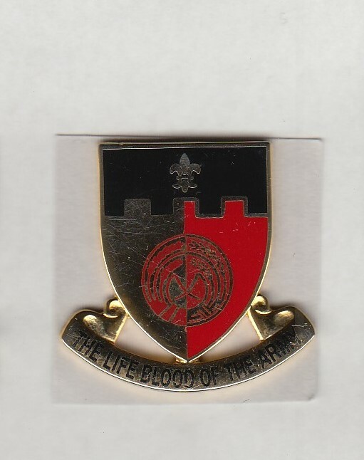 US Army 64th Quartermaster Bn crest DUI badge V-21 | eBay