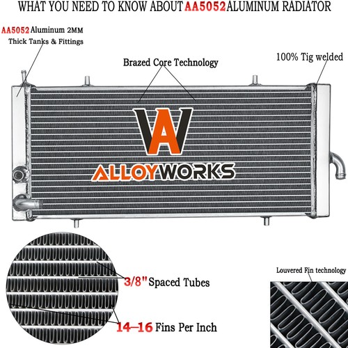 Aluminum Auxiliary Radiator For 2017-2021 2019 Polaris RZR XP XP4 TURBO ...