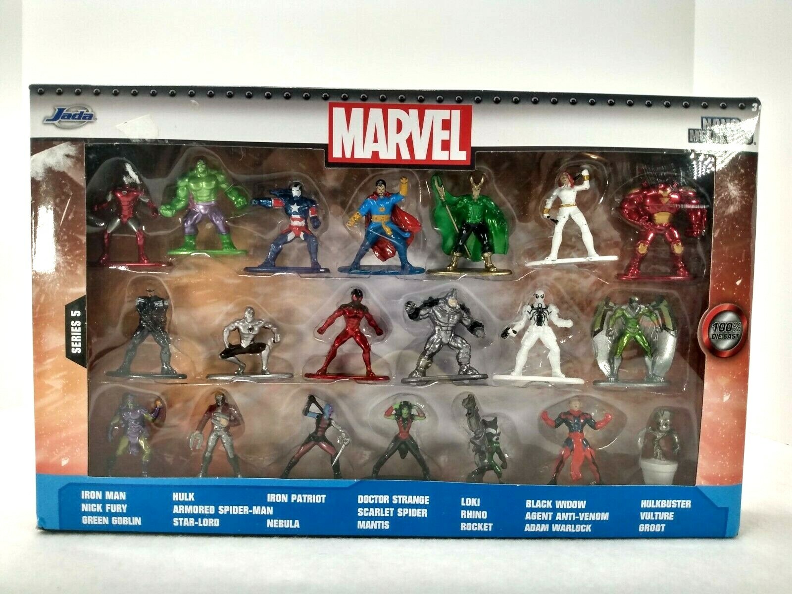 Jada * Marvel 20-Piece Set * Nano Metalfigs Metal Mini Figures Series 5