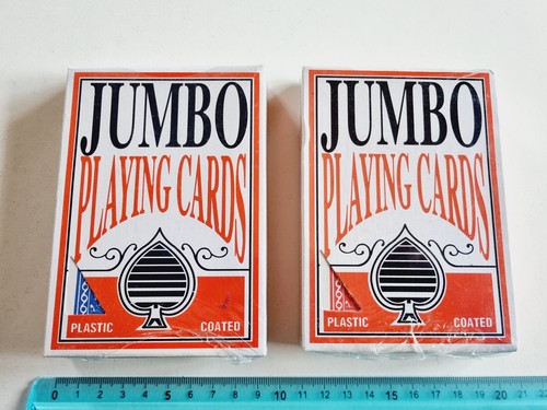 Cards For Game Sealed Jumbo Plastic Coated Poker Original Playing Cards ...
