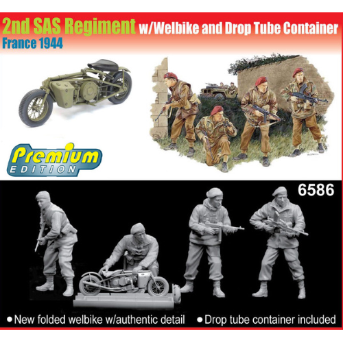 2nd SAS REGIMENT W/WELBIKE KIT 1:35 Dragon Kit Figure Militari ...