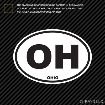 Ohio State Oval Sticker Die Cut Decal OH | eBay