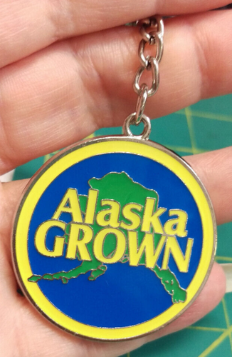 New Alaska Grown Metal keychain - Design is on both sides has split ring | eBay