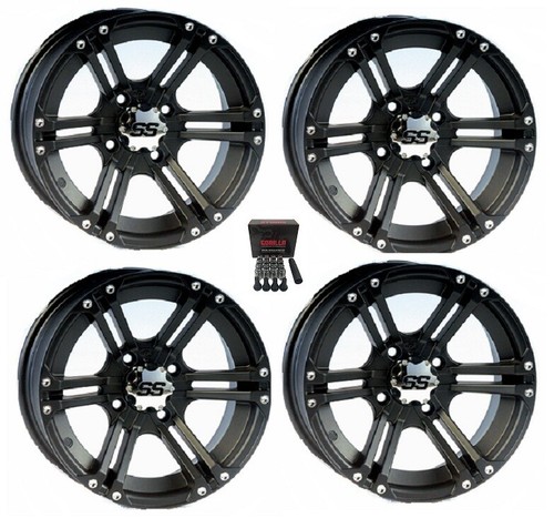 ITP SS212 ATV Wheels/Rims Black 14" Polaris Sportsman / RZR / Ranger | eBay