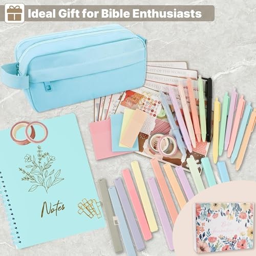 Bible Study Supplies Journaling Kit for Women, Bible Study Kit Includes ...