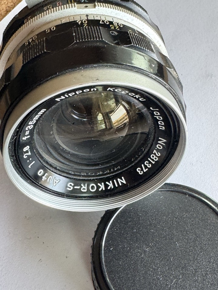 Nikon Nikkor Non-AI 35mm f2.8 S Auto Lens Stiff Focus As Is Parts ...