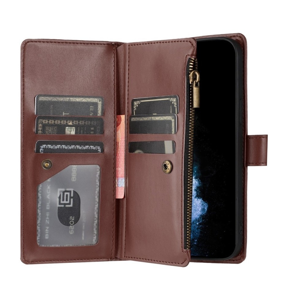 Leather Zipper Wallet Phone Case For OPPO A5X A6 Pro A80 A60 A98 A79 ...