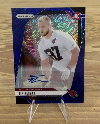 TIP REIMAN 2024 PANINI PRIZM #391 BLUE SHIMMER FOTL ROOKIE AUTO RC 12/ ...