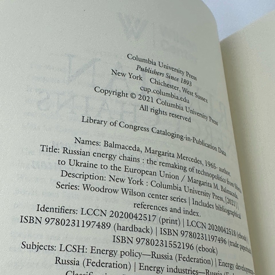 Russian Energy Chains: Remaking of Technopolitics Siberia to Ukraine to ...