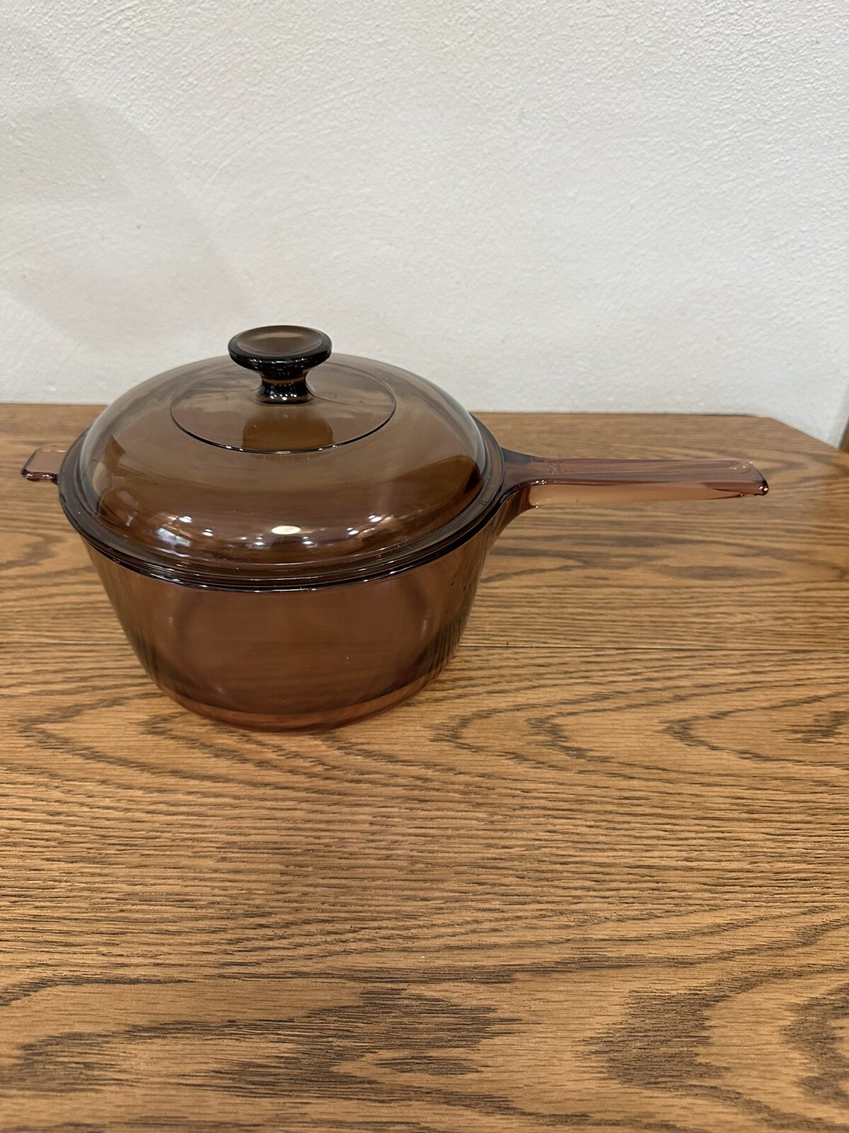 Vintage Corning Pyrex Vision Ware Amber Cookware 2.5 L Saucepan Pot ...