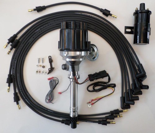 Small FEMALE Cap CORVETTE Tach Drive HEI Distributor + 45k Coil + wires ...