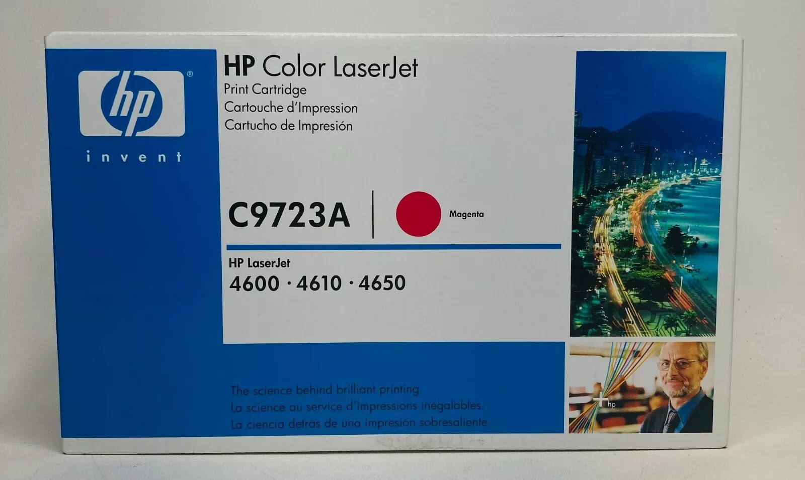 Genuine HP LaserJet 641A C9723A Magenta Toner Cartridge 4600 4610 4650 ...