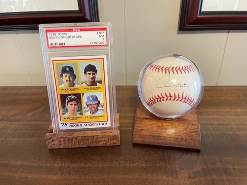 Paul Molitor Signed Baseball -- AND -- 1978 Topps Rookie #707 PSA 7 ...