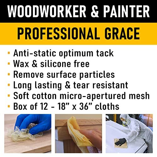 Eshazu Tack Cloth pack Of 12 Tack Rags For Woodworking And Painters ...