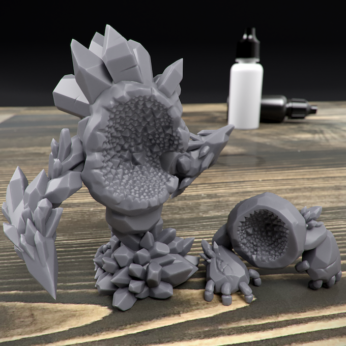 Gem Crystal Elementals | Noblewolf Miniatures Models D&D Dungeons and ...