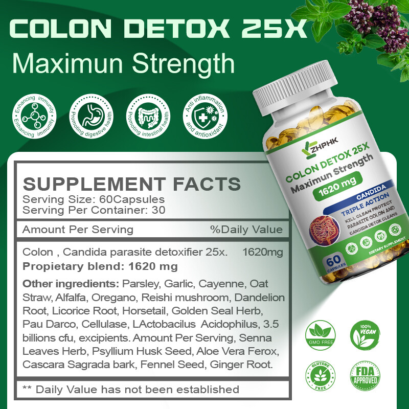 Remove Parasite ANTI PARASITE & CANDIDA DETOX Body Cleanse ULTRA FLASH ...