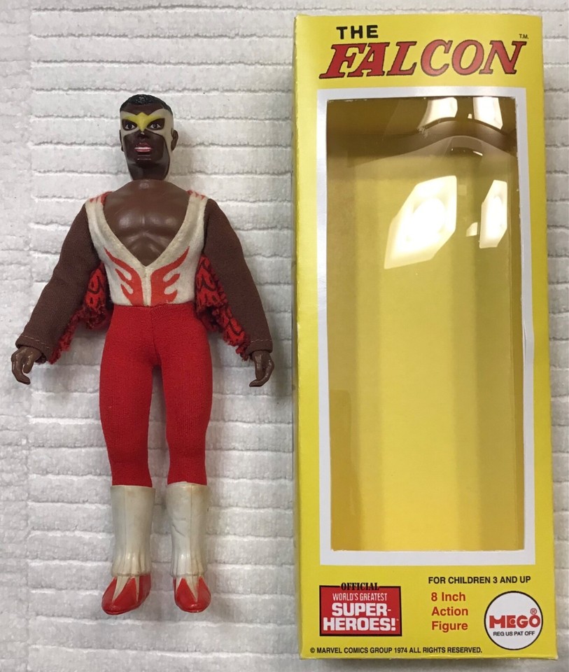 MEGO WGSH VINTAGE COMPLETE 1975 MARVEL COMICS FALCON ACTION FIGURE ...