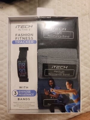 Itech Active 2 Fashion Finess Tracker W/ 3 Exercise Resistance Bands | eBay