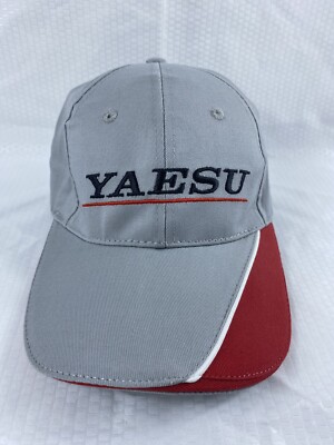 YAESU System Fusion Strapback HAT Baseball Cap - Gray Red Black White ...