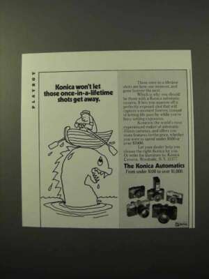 1975 Konica Cameras Ad - Once-in-a-Lifetime | eBay