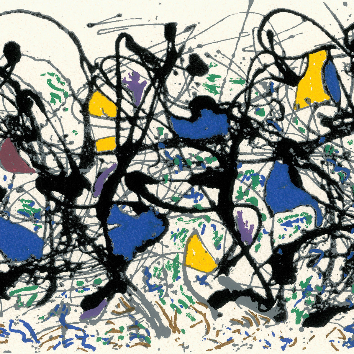 64W"x10H" SUMMERTIME by JACKSON POLLOCK - LONG and NARROW - CHOICES of ...