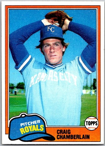 1981 Topps #274 Craig Chamberlain Kansas City Royals | eBay