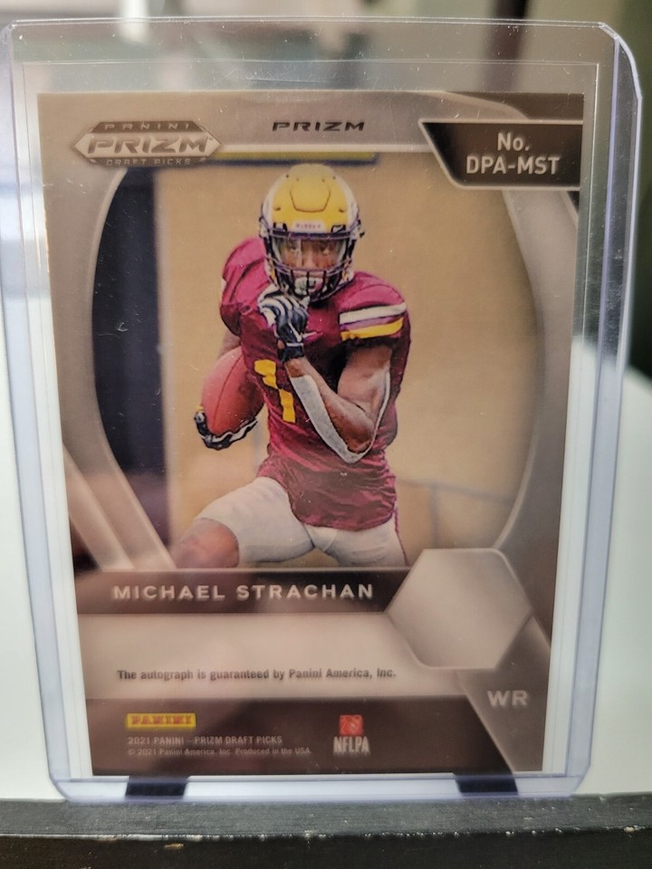 Michael Strachan Rookie Auto Circles 2021 Panini Prizm Draft Football ...