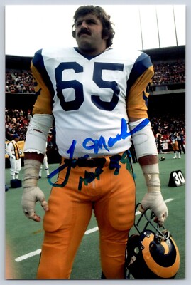Tom Mack Authentic Autographed Signed Football Great 4x6 Photo | eBay