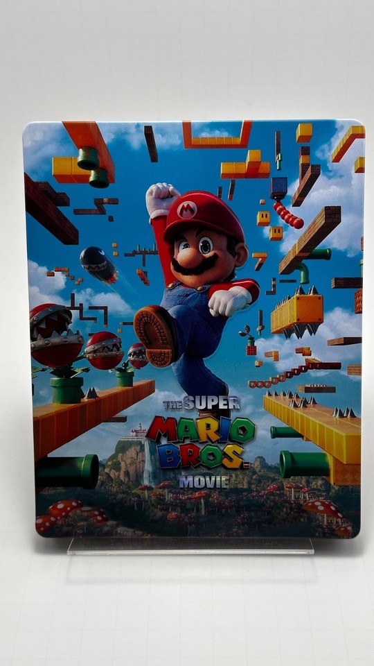 CUSTOM Super Mario Bros. Movie Embossed 4K Blu-ray Added Steelbook Case ...
