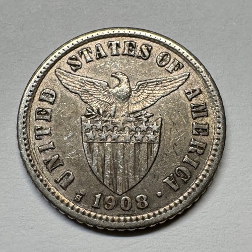 1908 Philippines 10 Centavos Silver - Coin #C-032 | eBay