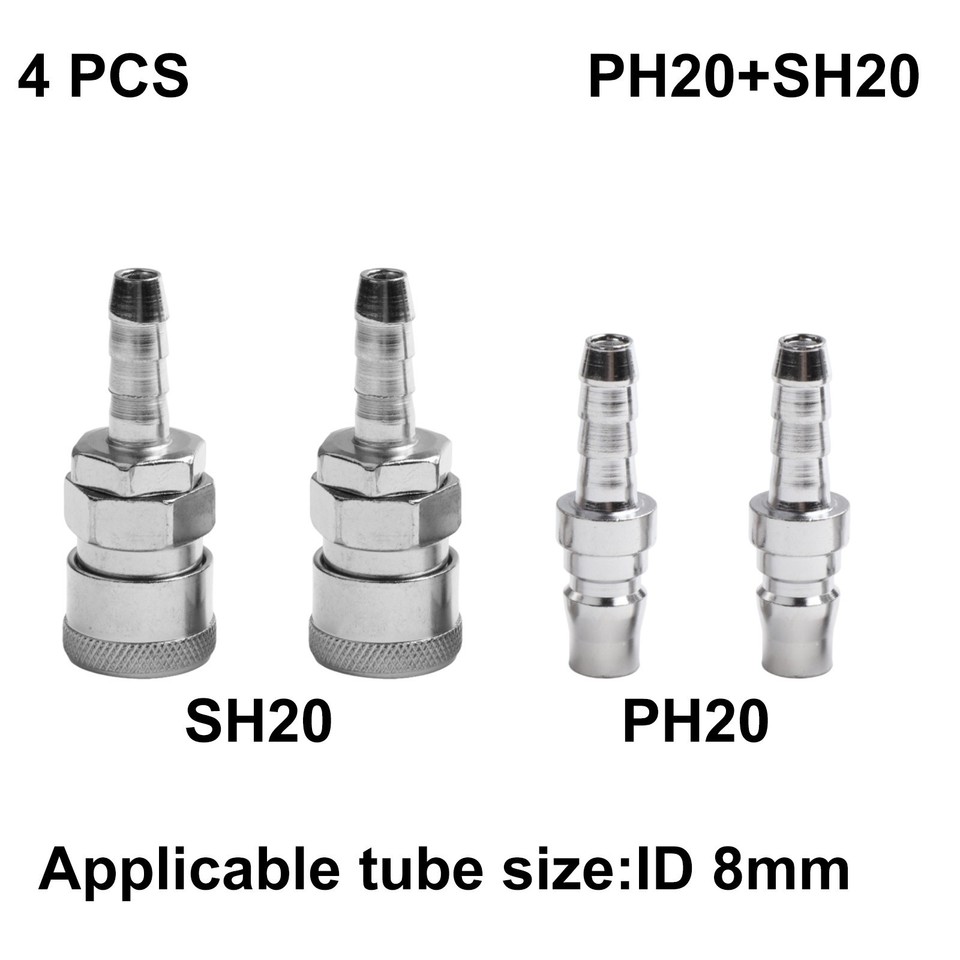 Quick Release Air Line Hose Fittings Coupler Connector 8mm Compressor ...