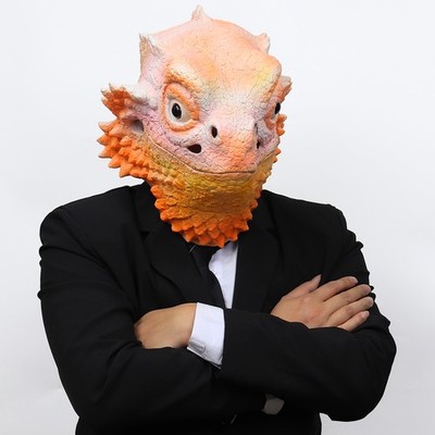 Cosplay Leo The Pet Lizard Animals Mask Full Head Halloween Masquerade ...