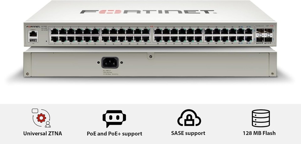 Fortinet FortiSwitch 48 Ports - Management Switch Registered (FS-148 ...