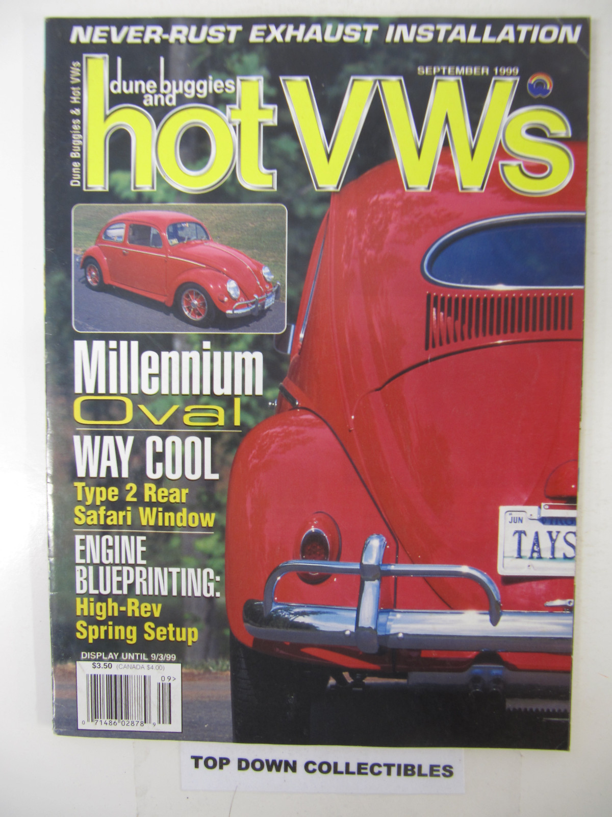 Hot V Ws & dune buggies Magazine September 1999 Paul Smoot's West Ciast ...