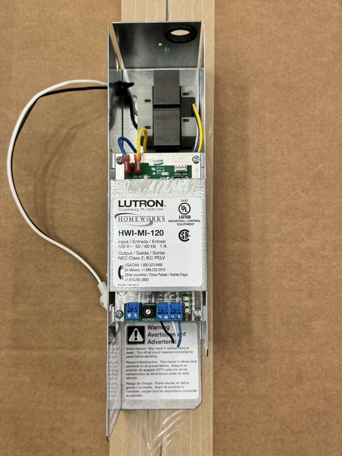 Lutron HomeWorks Interactive HWI-MI-120 Module Interface with Cable ...
